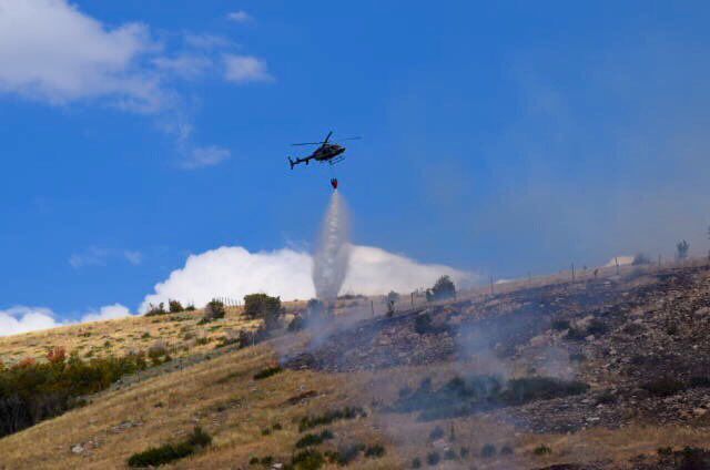 Fire near Weber Wildlife Federation Gun Range caused by ricocheting ...